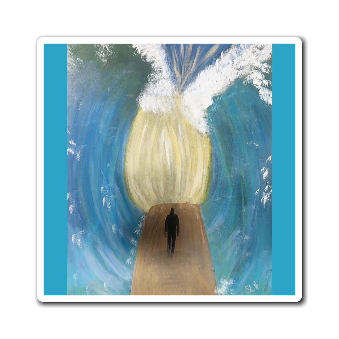 Christian Art Magnet, Moses Parting the Sea Hand Painted Picture ...