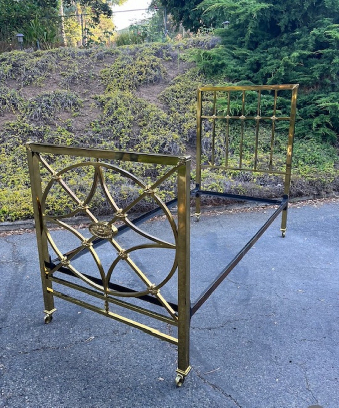 Pair of English Antique Solid Brass Twin Beds - Etsy