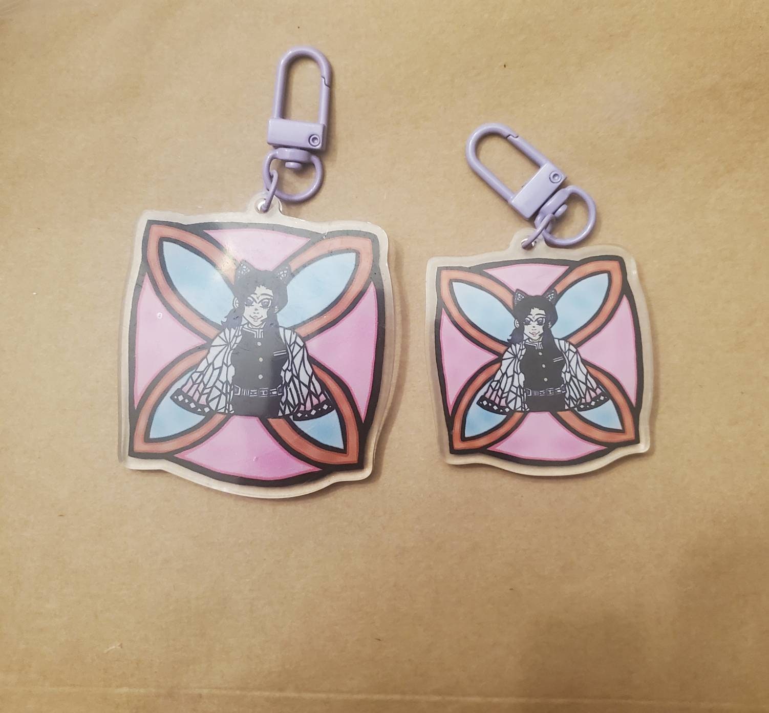 Demon Anime Hashira Acrylic Keychains - Etsy