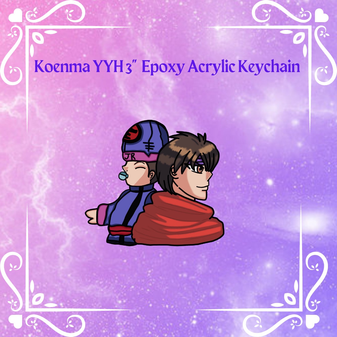 Koenma YYH 3 Double Sided Keychain - Etsy