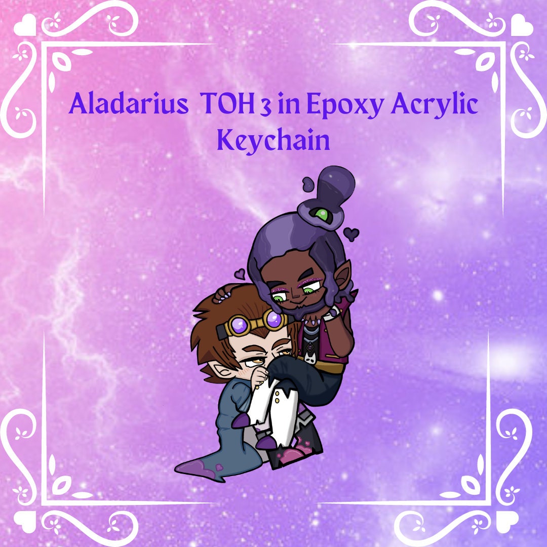 Aladarius| Alador X Darius| TOH | 3 Inch| Epoxy Acrylic Keychain ...