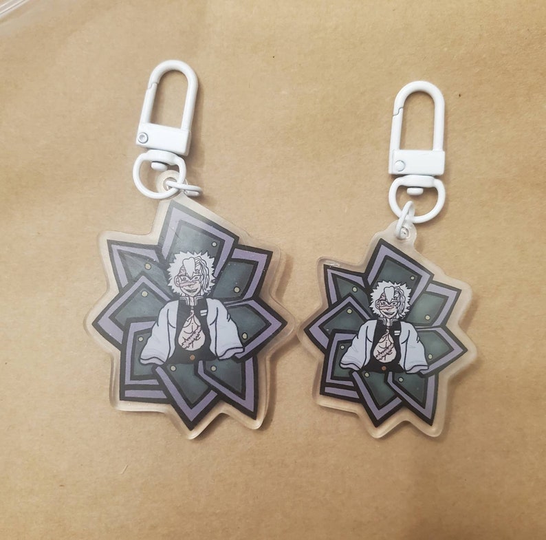 Demon Anime Hashira Acrylic Keychains - Etsy
