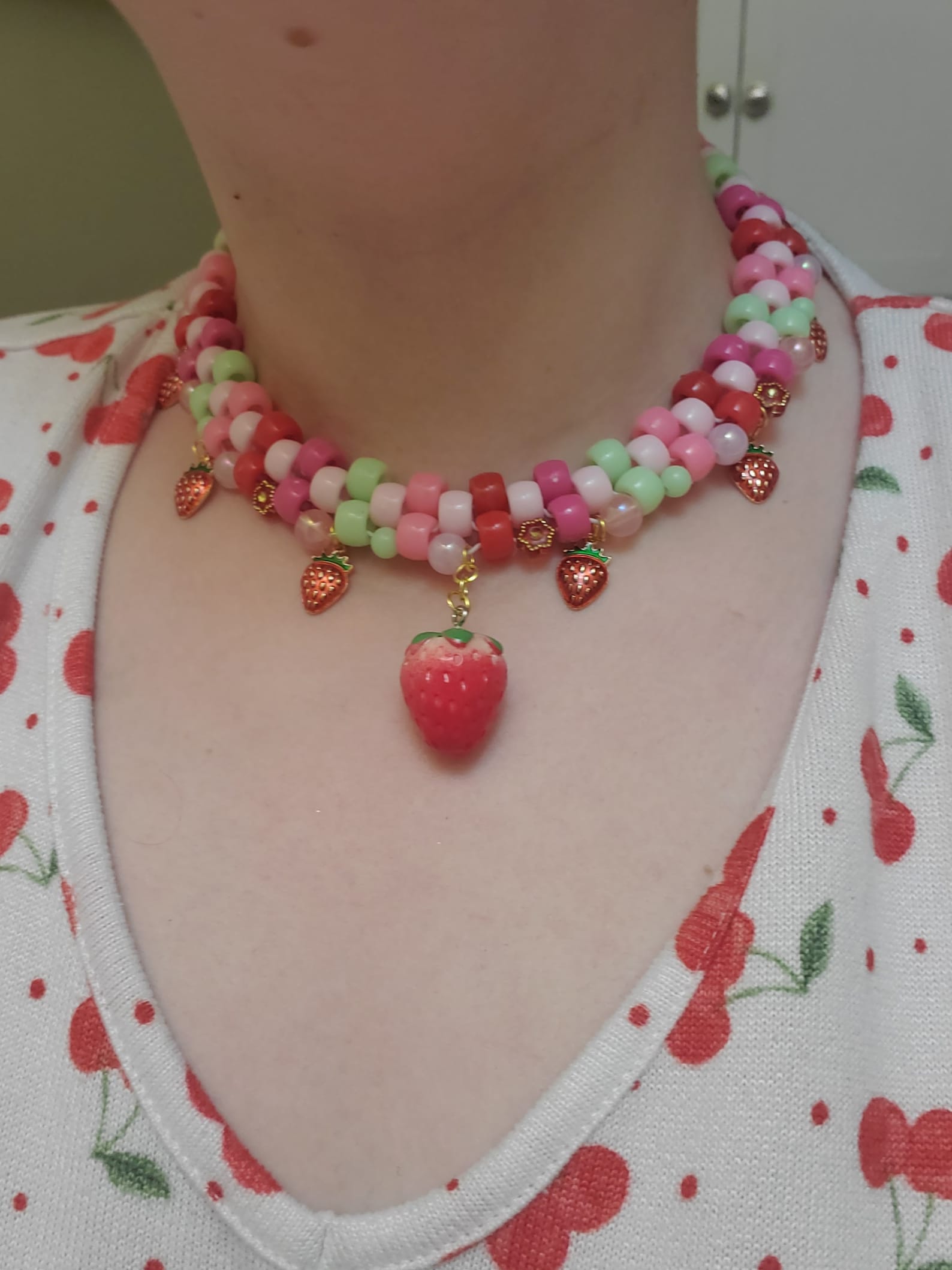 Strawberry Themed| Beaded Candy| Adjustable| Choker - Etsy