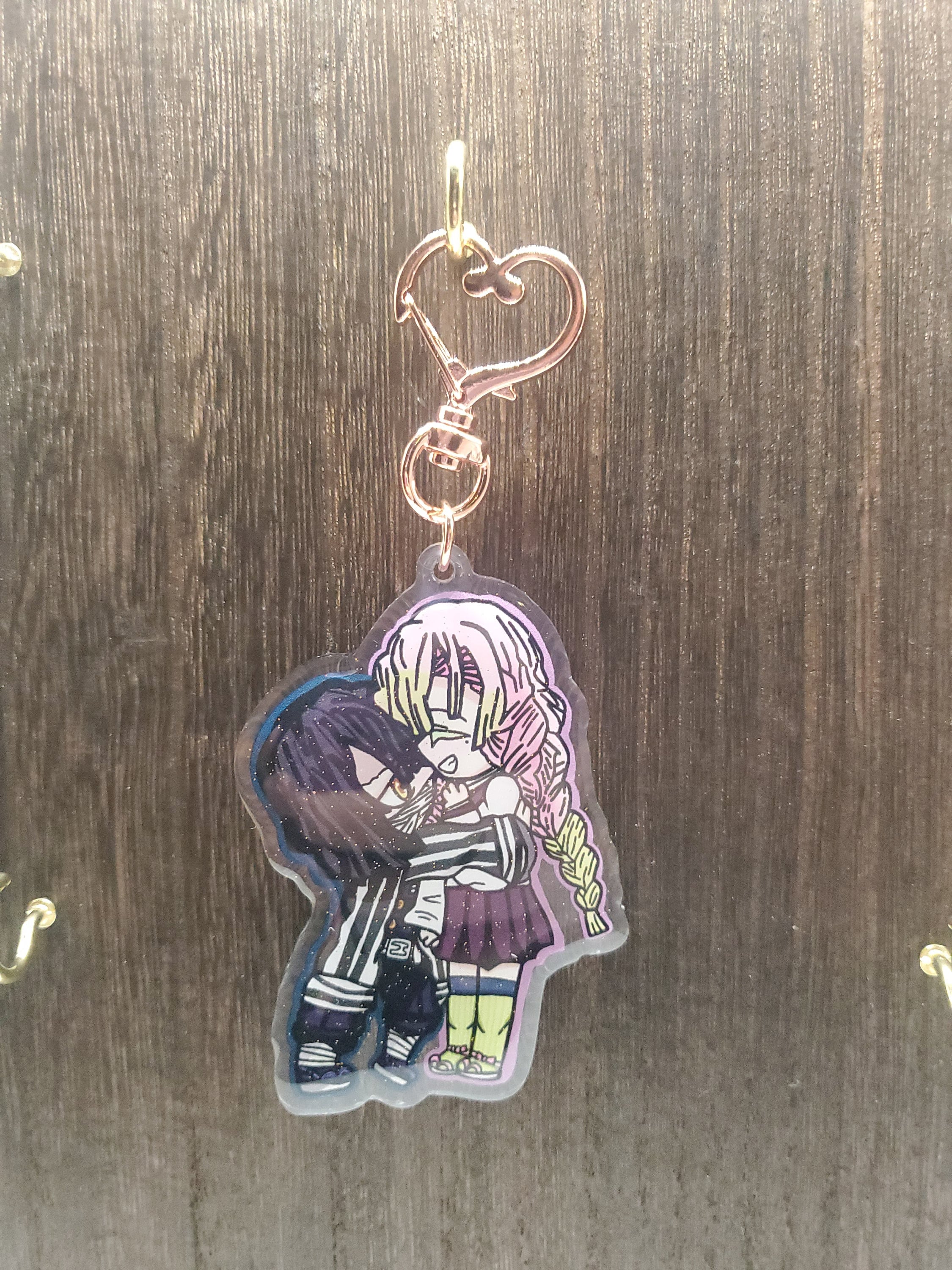 Demon Anime Obanai Mitsuri Keychain Demon Anime Keychain - Etsy