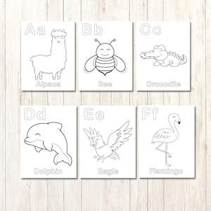 A-Z Animal Alphabet Coloring Pages | Toddler & Preschool Printable ...