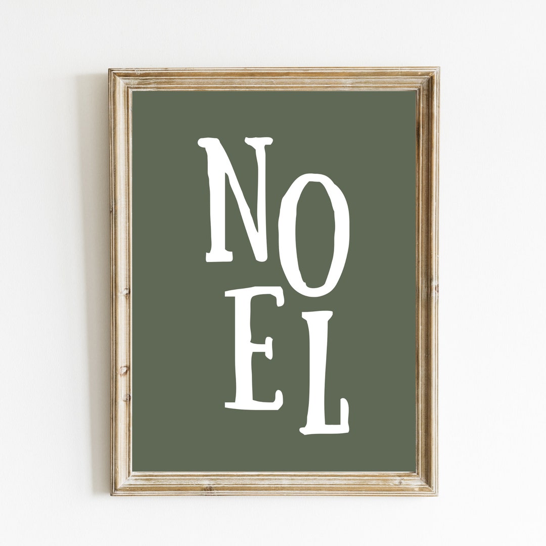 Noel Wall Art | Christmas Printable | Christmas Home Decor | White and ...