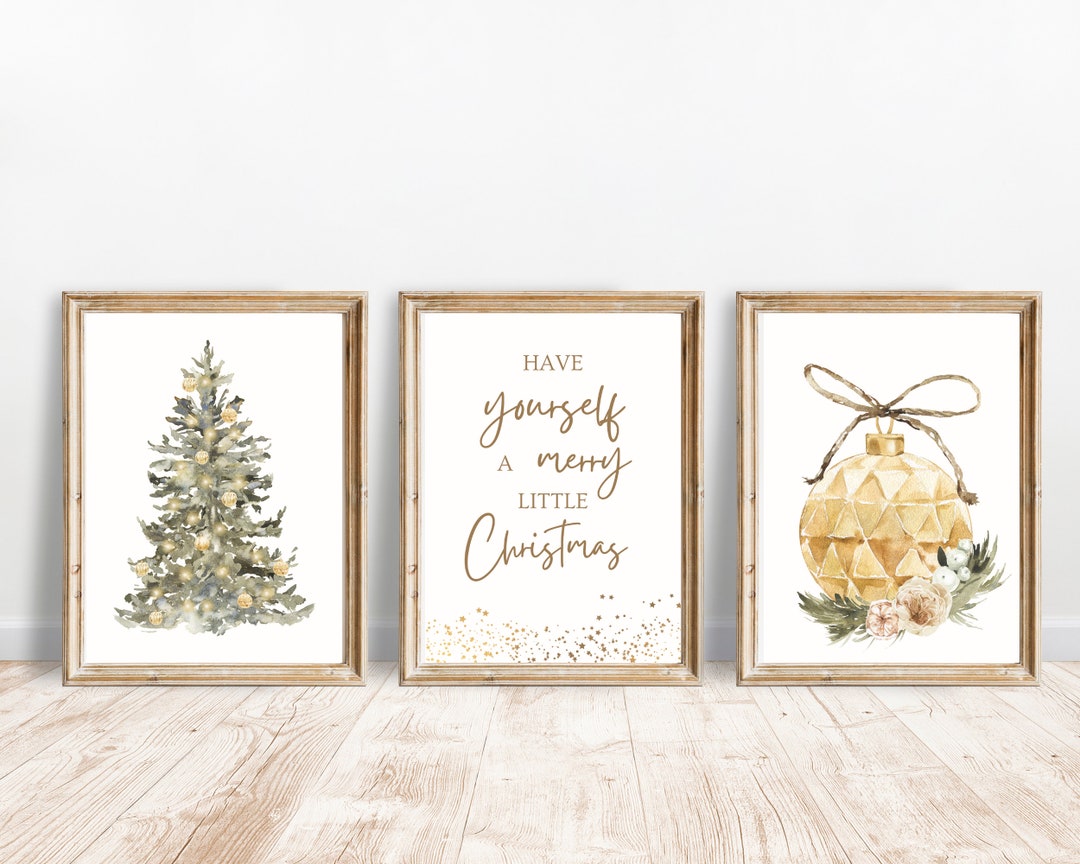 Vintage Christmas Prints | Christmas Printable Art | Vintage Style ...