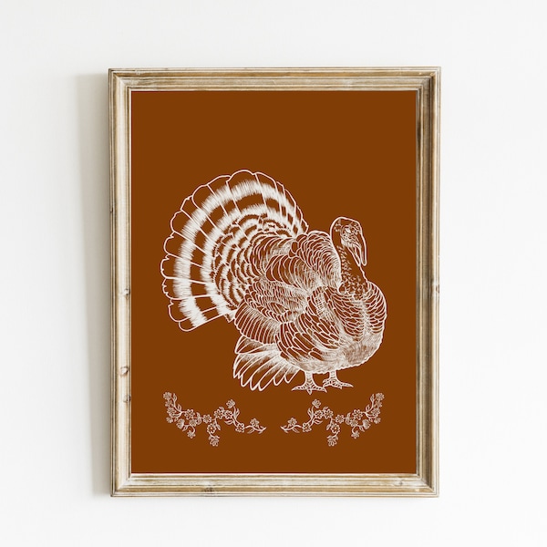 Turkey Printable - Etsy