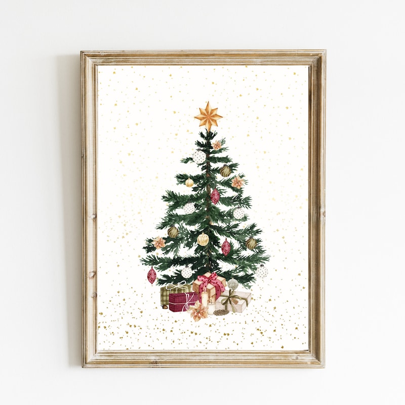 Christmas Tree Art - Etsy