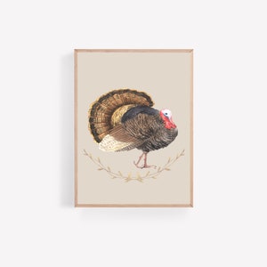 Fall Turkey Prints | Boho Art Print | Turkey Wall Art | Printable Wall ...