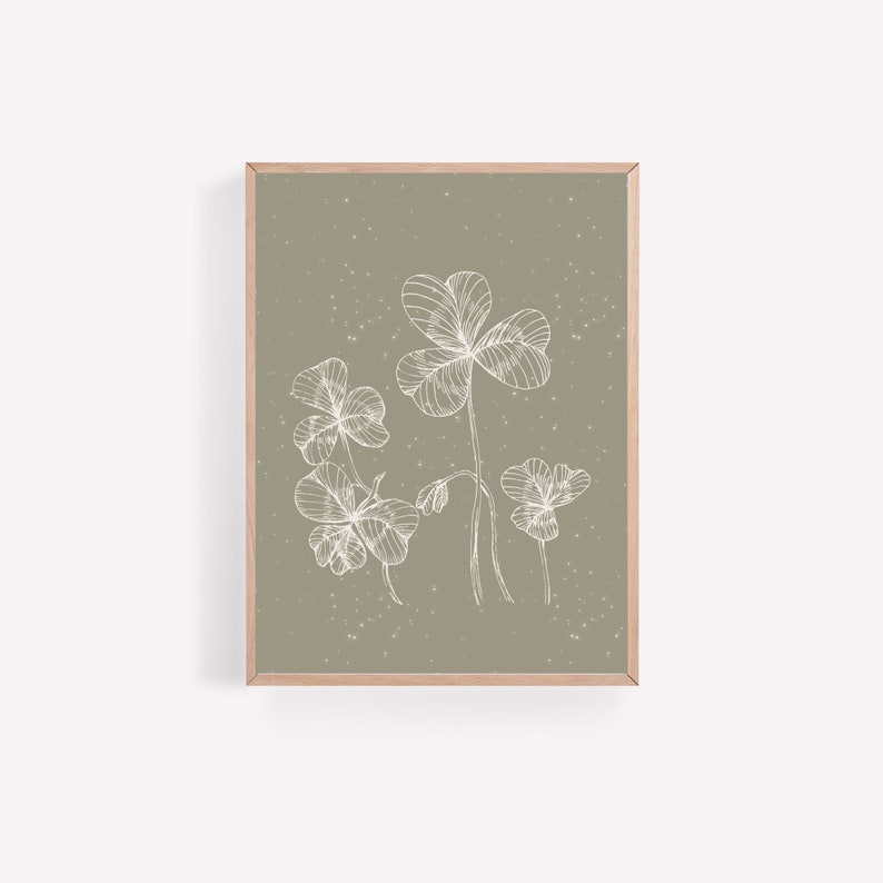 Shamrocks Printable | Clover Print | St. Patrick's Day Wall Art | Irish ...