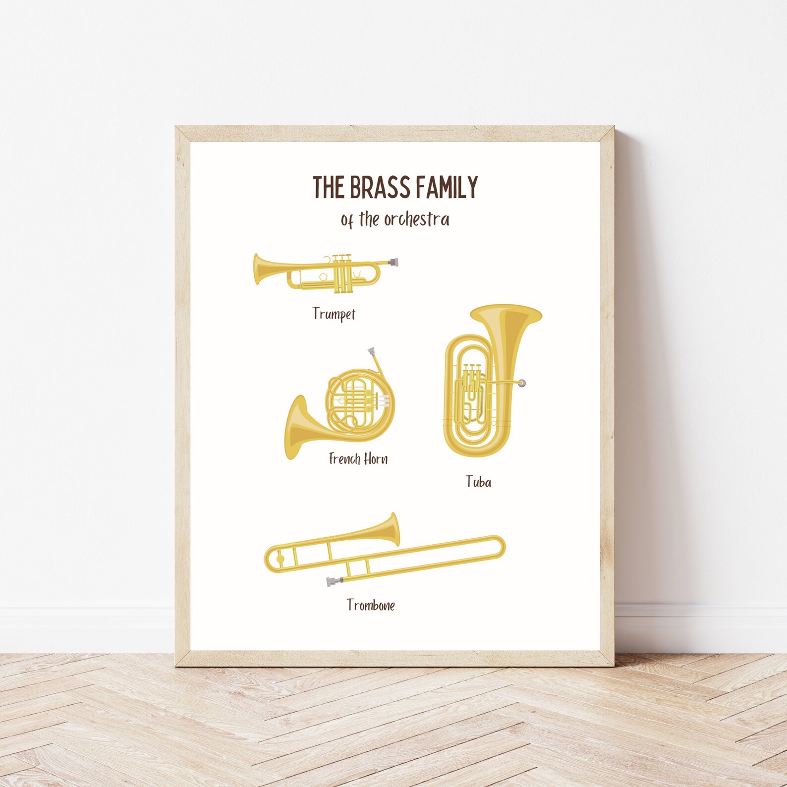 Instrument Families Poster Musical Instruments Poster - Etsy