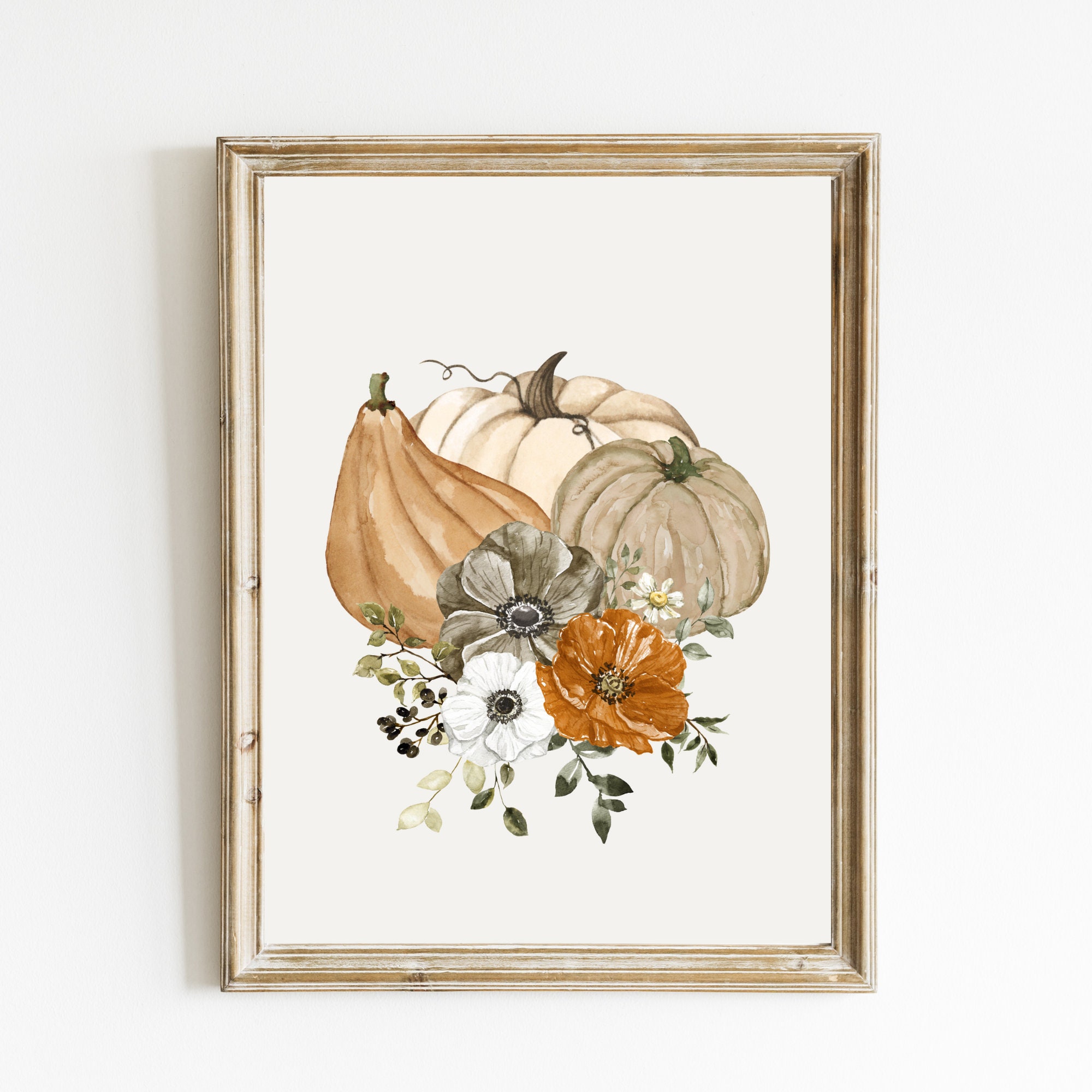 Thanksgiving Gallery Wall Art | Set of 6 Thanksgiving Prints | Turkey ...
