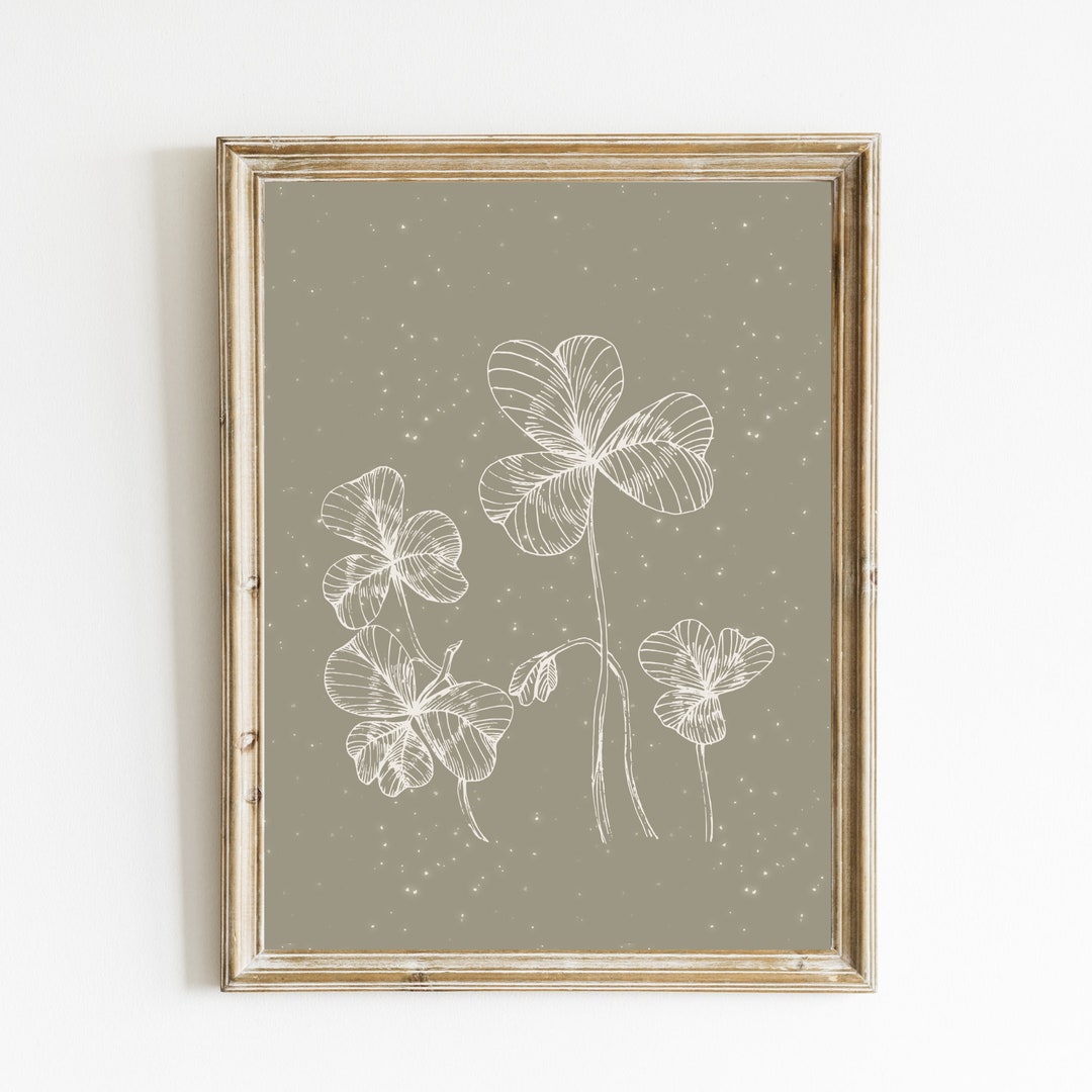 Shamrocks Printable | Clover Print | St. Patrick's Day Wall Art | Irish ...