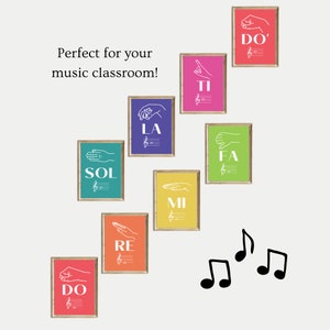 Solfege Hand Signals Poster | Solfa Printable | Music Classroom Decor ...