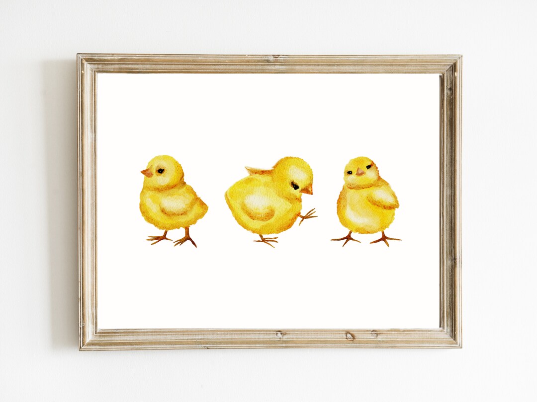 Spring Chicks Print | Baby Chicks Printable | Easter Home Decor ...