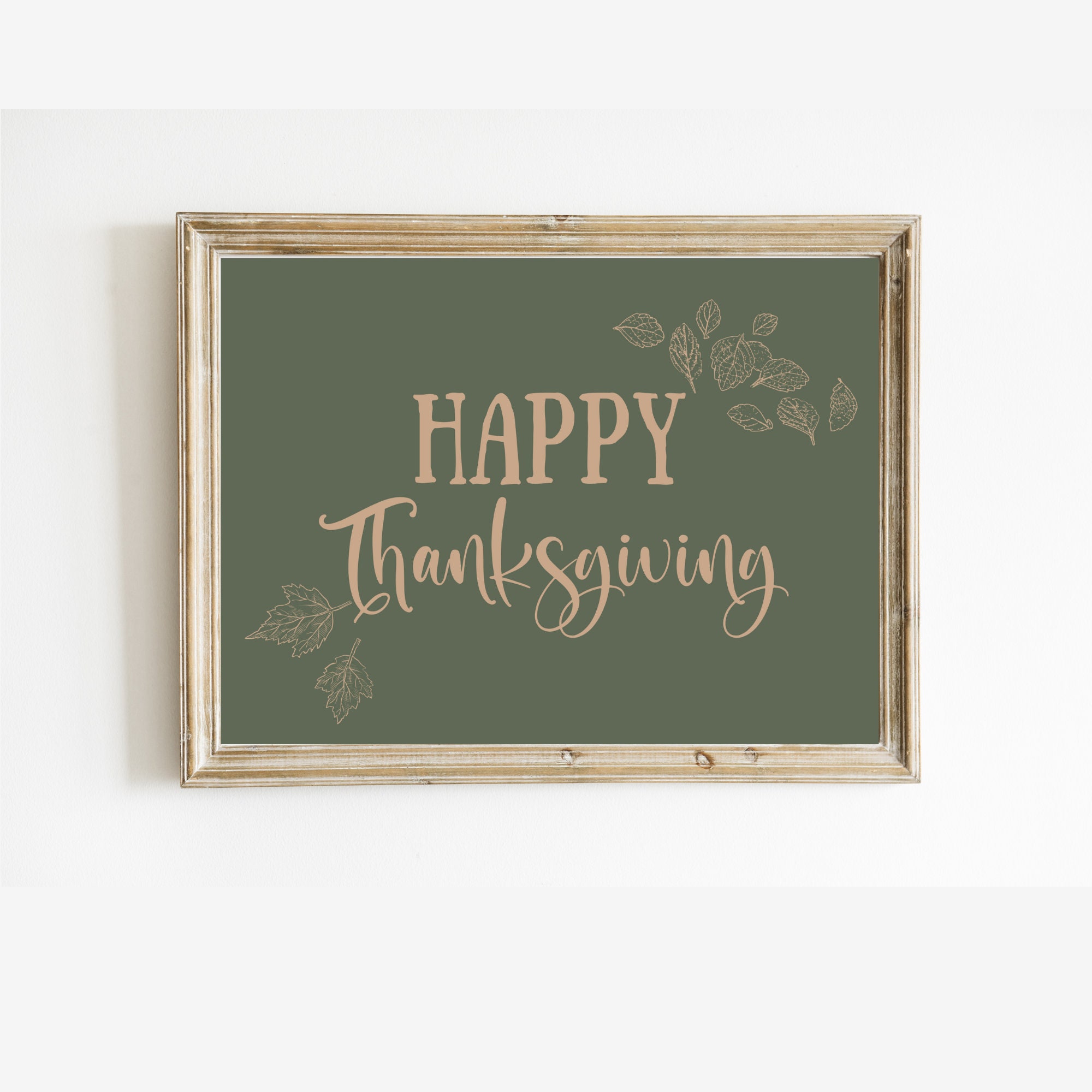 Thanksgiving Gallery Wall Art | Set of 6 Thanksgiving Prints | Turkey ...