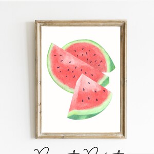 Watermelon Print | Watercolor Watermelon Art | Summer Print | Food ...