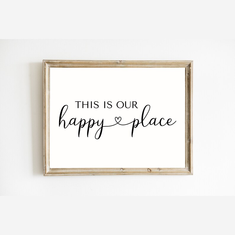 This is Our Happy Place Print Printable Quotes Our Happy Place Sign ...