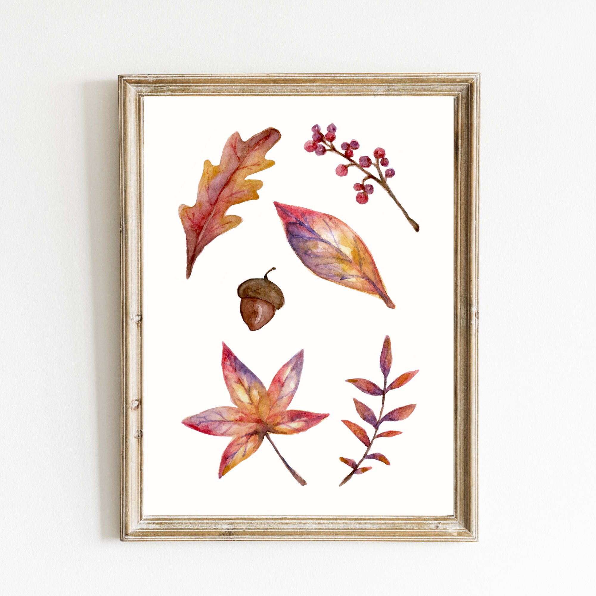 Thanksgiving Gallery Wall Art | Set of 6 Thanksgiving Prints | Turkey ...