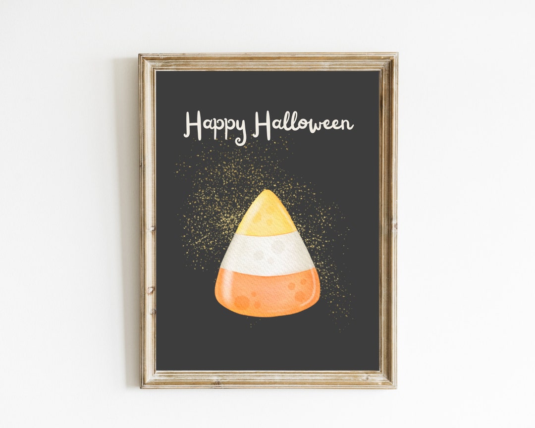 Halloween Candy Print | Candy Corn Wall Art | Cute Fall Decor | Autumn ...