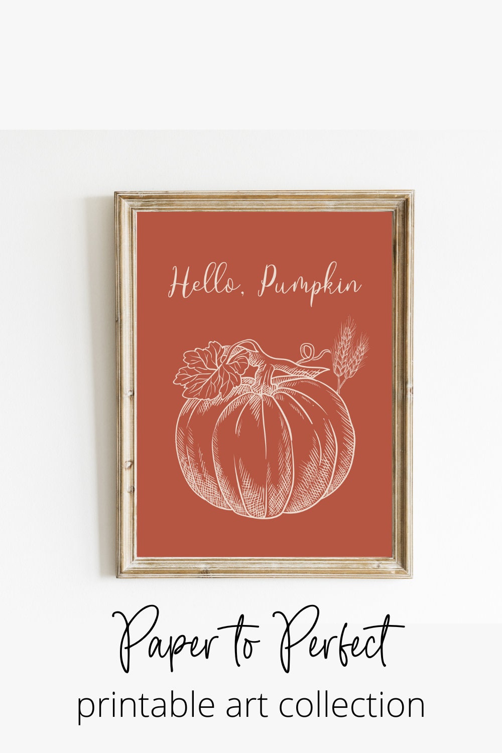 Hello Pumpkin Print Niedliche Herbst Wandkunst Herbst Deko - Etsy.de