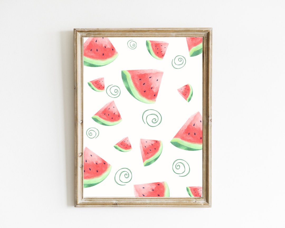 Watermelon Print | Summer Wall Decor | Summertime Printable | Cute ...
