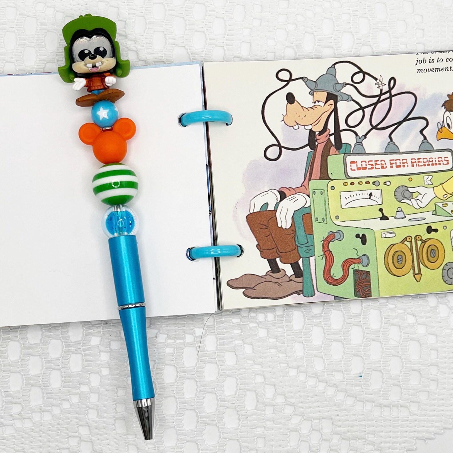 Mickey and Friends Autograph Pen, Beaded Ballpoint Pen With Disney ...