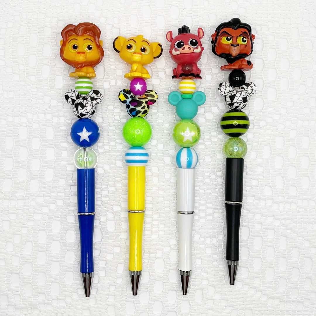 Lion King Inspired Autograph Pen, Beaded Ballpoint Pen With Disney ...