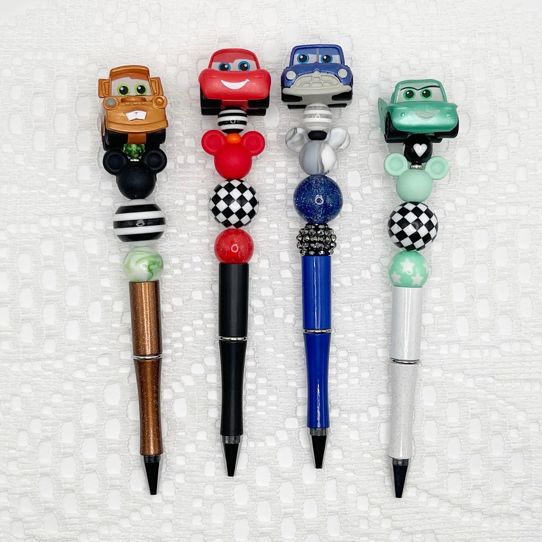 Cars Inspired Autograph Pen, Beaded Ballpoint Pen With Disney Pixar ...