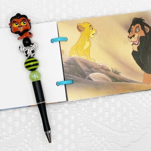 Lion King Inspired Autograph Pen, Beaded Ballpoint Pen With Disney ...