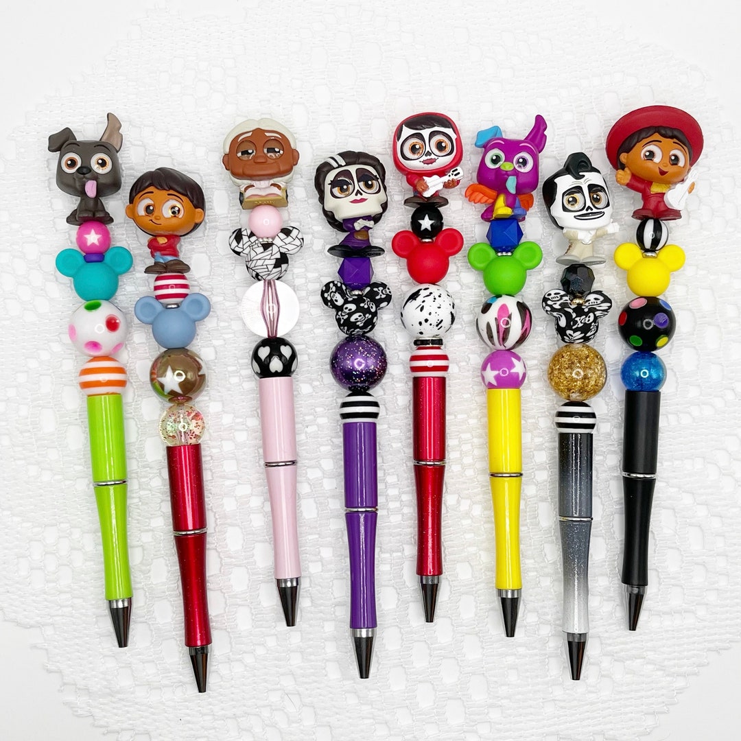 Coco Inspired Autograph Pen, Beaded Ballpoint Pen With Disney Pixar ...