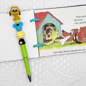 Mickey and Friends Autograph Pen, Beaded Ballpoint Pen With Disney ...