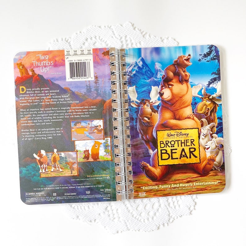 Vintage Disney VHS Cover Notebook Journal Sketchbook Glue - Etsy
