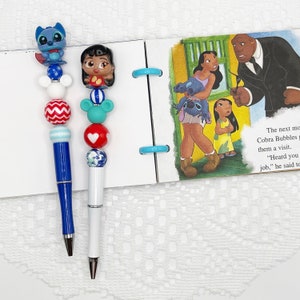 Lilo and Stitch Inspired Autograph Pen, Beaded Ballpoint Pen With ...