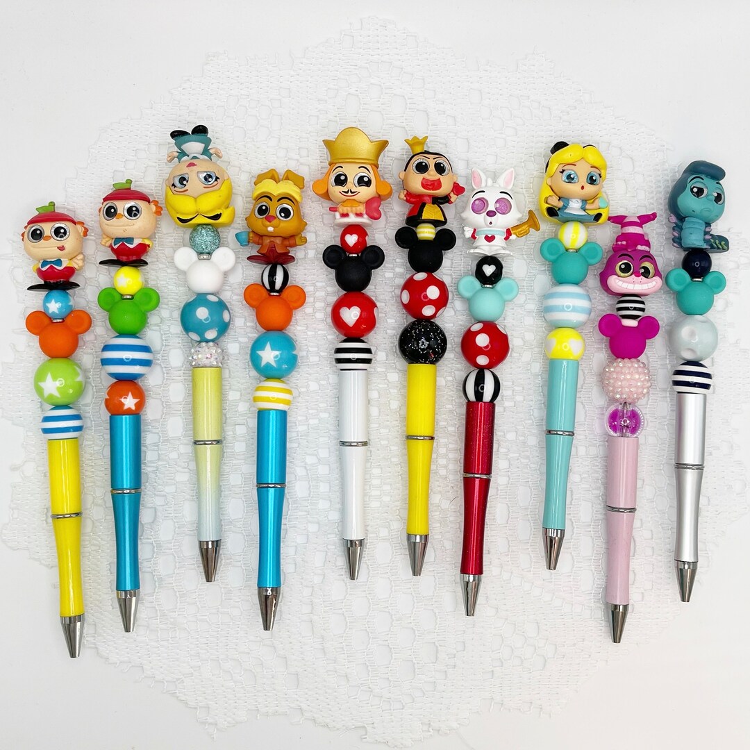 Alice in Wonderland Inspired Autograph Pen, Beaded Ballpoint Pen With ...