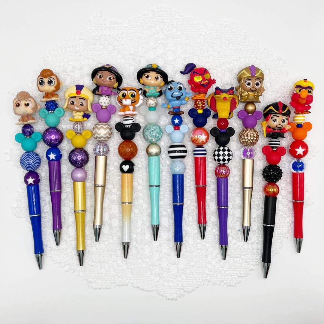 Aladdin Inspired Autograph Pen, Beaded Ballpoint Pen With Disney ...