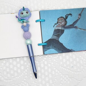 Raya and Brave Inspired Autograph Pen, Beaded Ballpoint Pen With Disney ...
