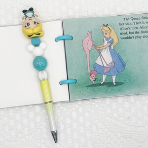 Alice in Wonderland Inspired Autograph Pen, Beaded Ballpoint Pen With ...