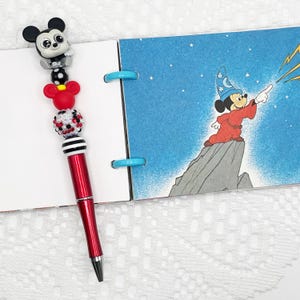 Mickey and Friends Autograph Pen, Beaded Ballpoint Pen With Disney ...