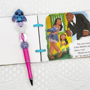 Lilo and Stitch Inspired Autograph Pen, Beaded Ballpoint Pen With ...