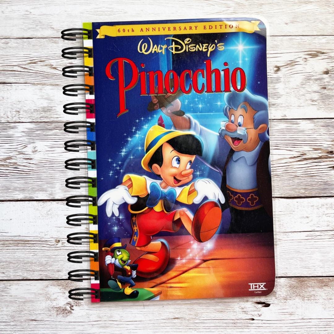 Vintage Disney VHS Cover Notebook, Journal, Sketchbook, Glue Book ...