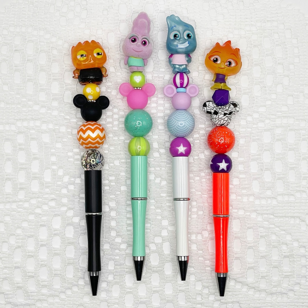 Elemental Inspired Autograph Pen, Beaded Ballpoint Pen With Disney ...