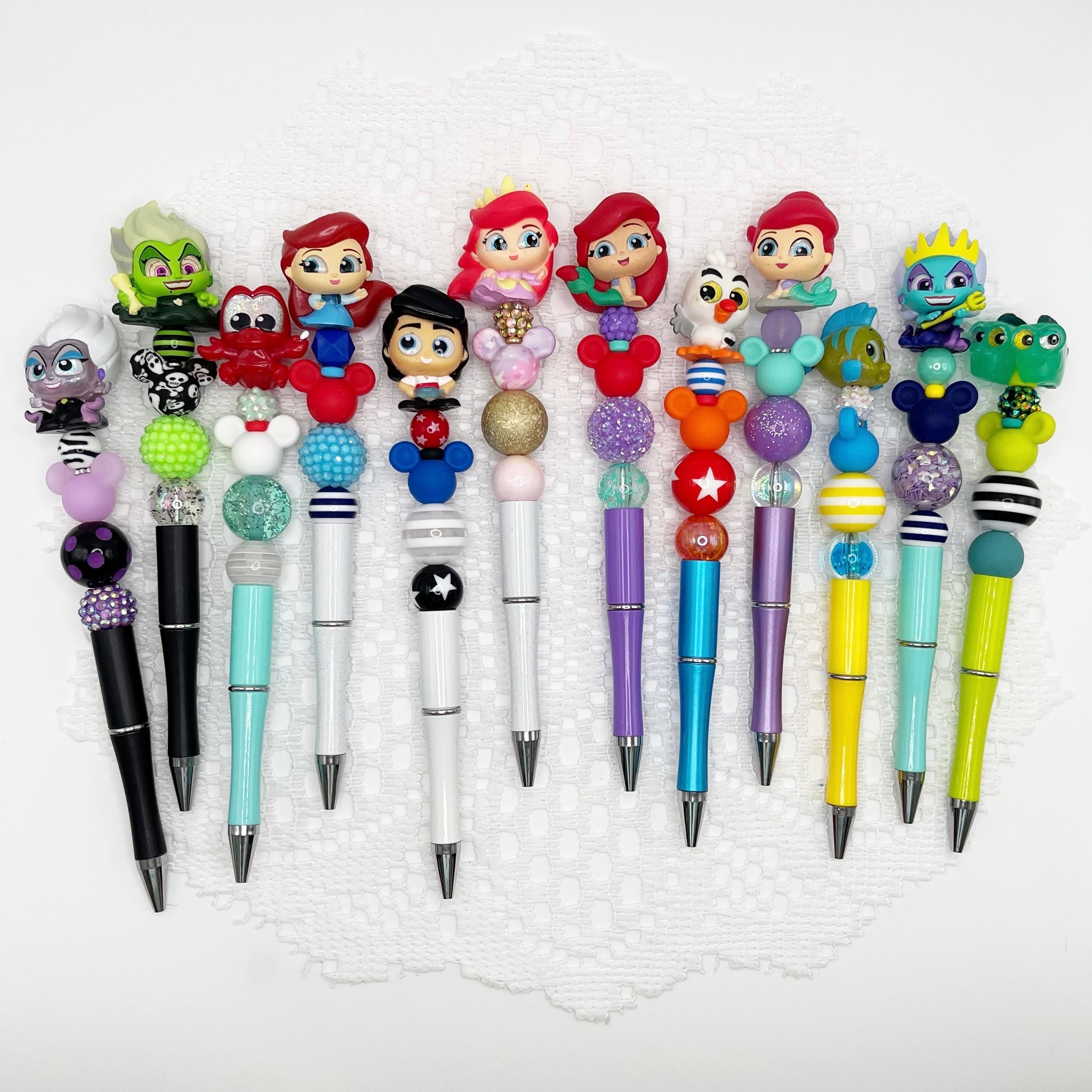 Little Mermaid Inspired Autograph Pen, Beaded Ballpoint Pen With Disney ...
