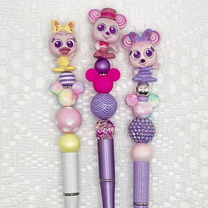 Mickey and Friends Disney Rides Inspired Autograph Pen, Beaded ...