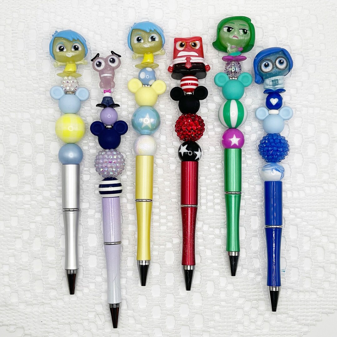 Inside Out Inspired Autograph Pen, Beaded Ballpoint Pen With Disney ...