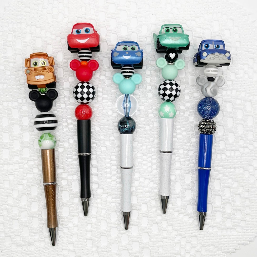 Cars Inspired Autograph Pen, Beaded Ballpoint Pen With Disney Pixar ...