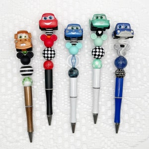 Cars Inspired Autograph Pen, Beaded Ballpoint Pen With Disney Pixar ...