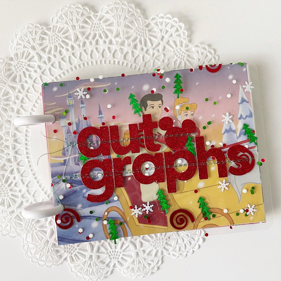 Disney Autograph Book With Pictures, Disc Bound Mini Album, Character ...