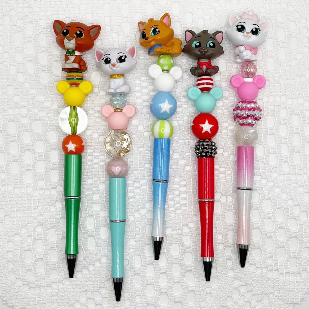 Aristocats Inspired Autograph Pen, Beaded Ballpoint Pen With Disney ...